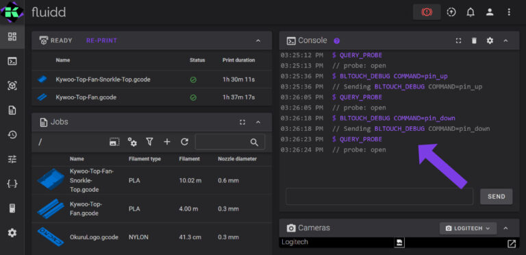 Using a 3DTouch with Klipper | KlipperScreen Mods